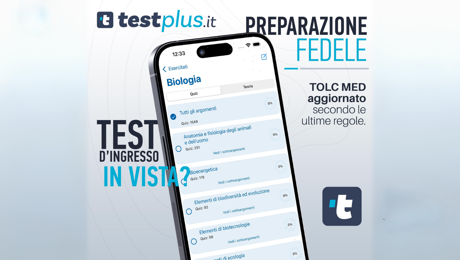 Testplus: preparati al TOLC MED con l'unico simulatore aggiornato